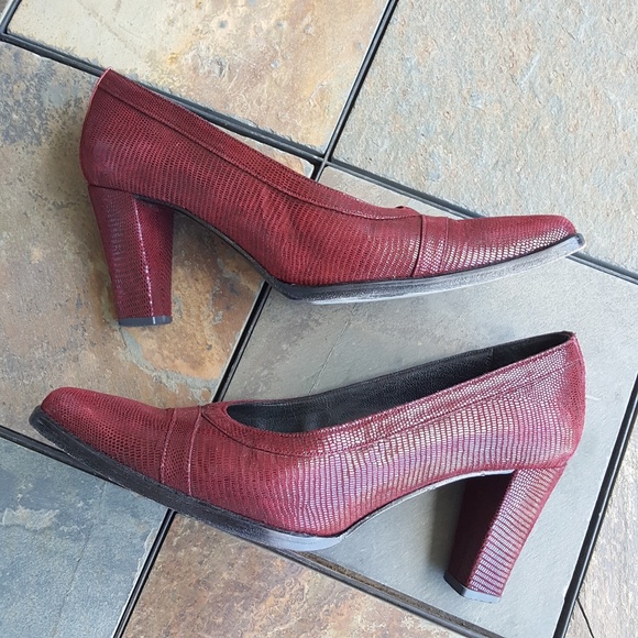 Karat Design | Shoes | Red Leather Professional Work Heel Shoes | Poshmark